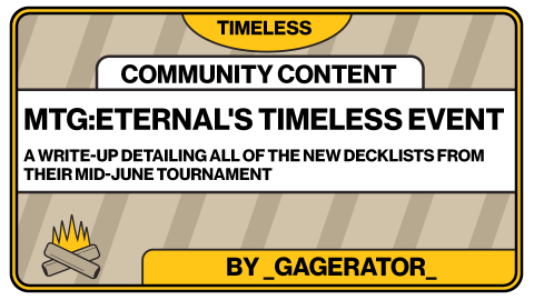 Timeless Tier List - The Gathering